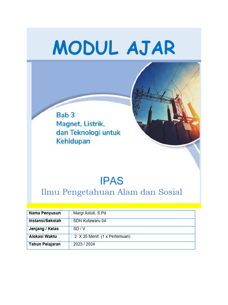 MODUL AJAR Ipas Magnet | PDF