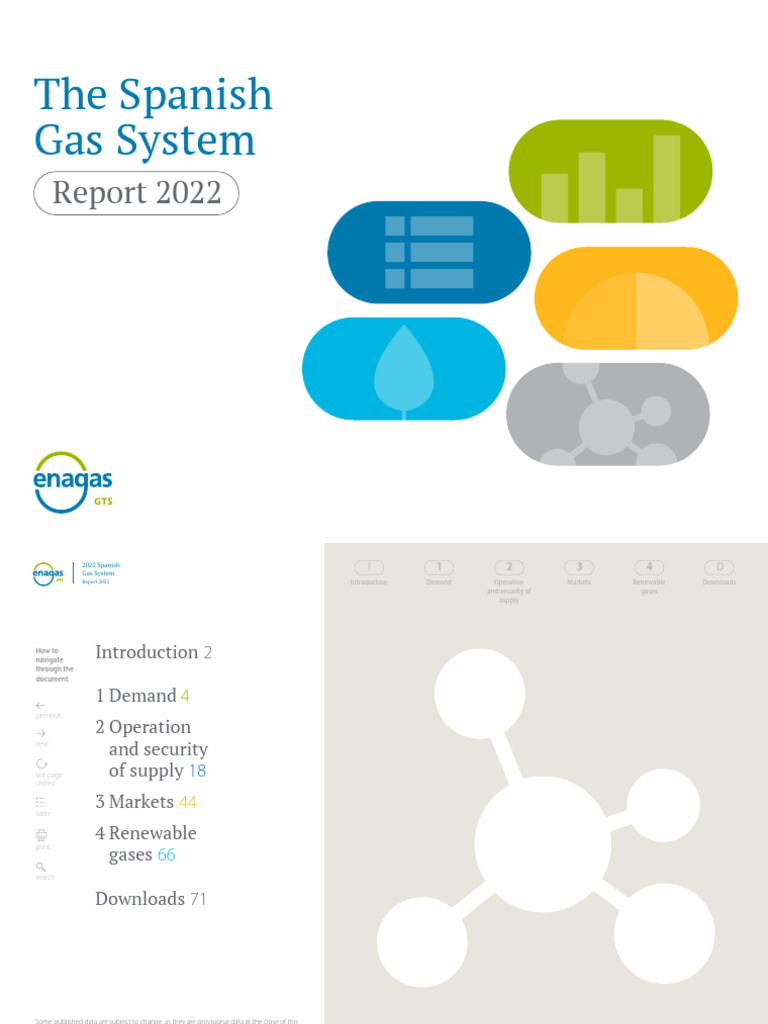 2022 Spanish Gas System Report | PDF | Liquefied Natural Gas | Natural Gas