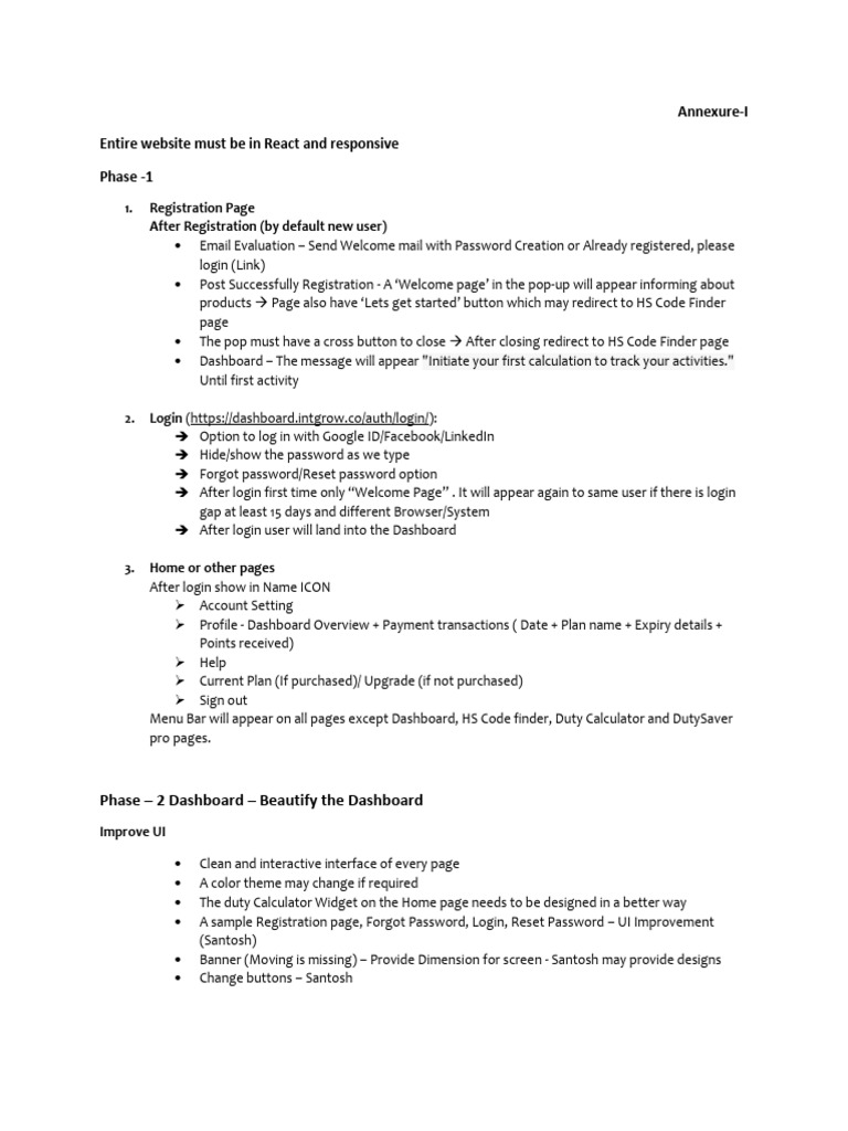 Annex I | PDF | User Interface | Software