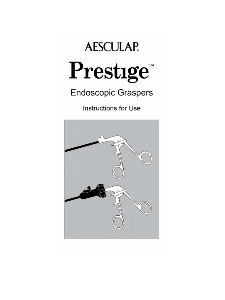 Aesculap Prestige Endoscopic Graspers Instructions For Use | PDF