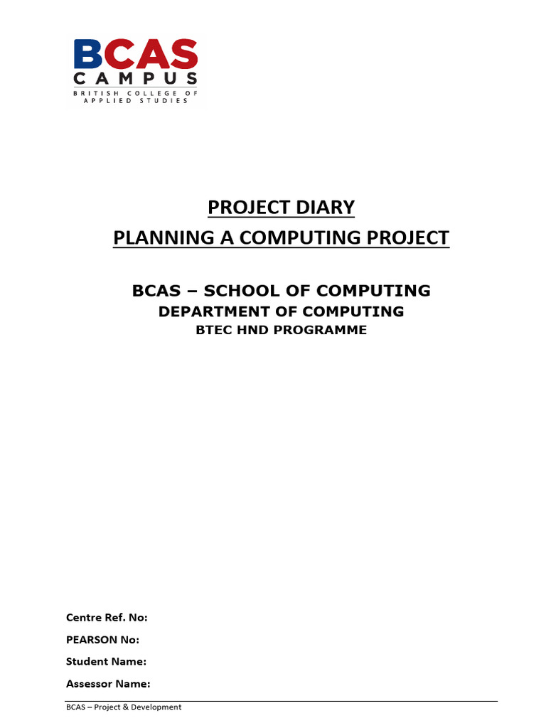 Project Log Book (Hard Copy) | PDF | Computing