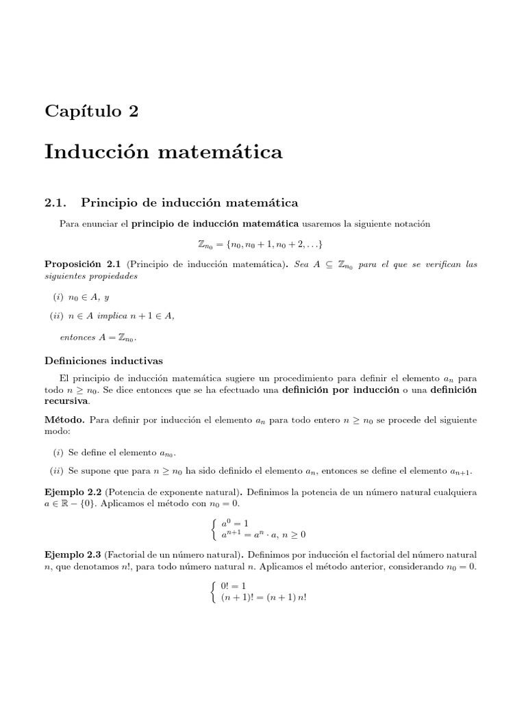 Induccion Matematica - 2013-II-1 | PDF | Razonamiento inductivo ...