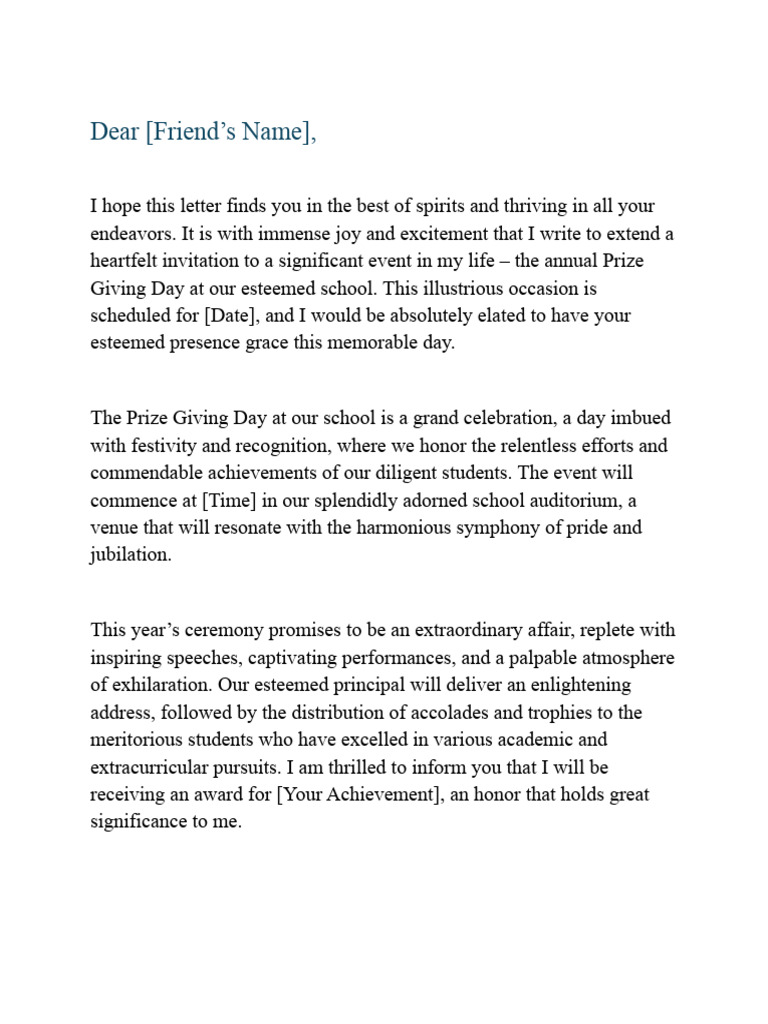 Proze Giving Invite | PDF