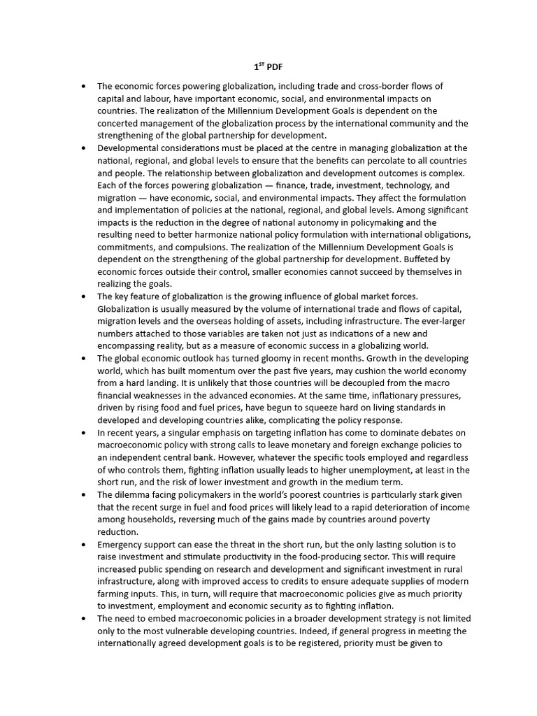 Ecosoc Mod Caucus PDF's Summaries | PDF | Fiscal Policy | Agriculture