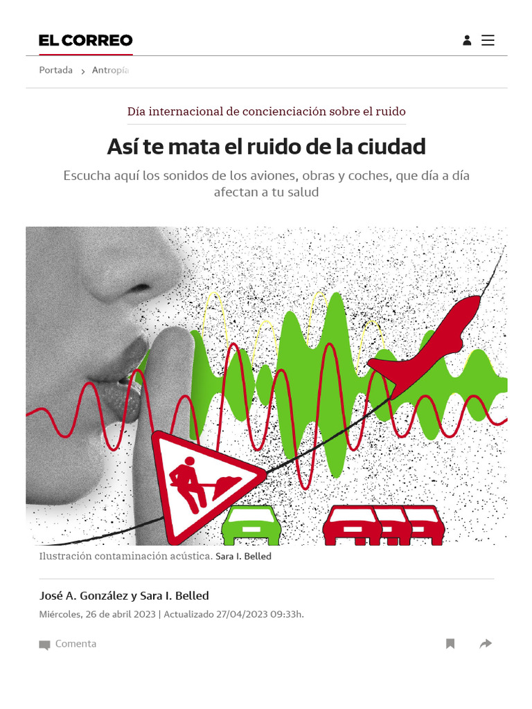 Impacto del Ruido Urbano en la Salud | PDF | ruido | Decibel