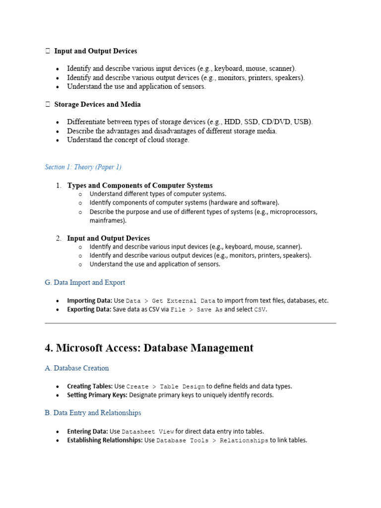 2-IGCSE ICT Checklist | Download Free PDF | Databases | Microsoft Word 2-IGCSE ICT Checklist | Download Free PDF | Databases | Microsoft Word