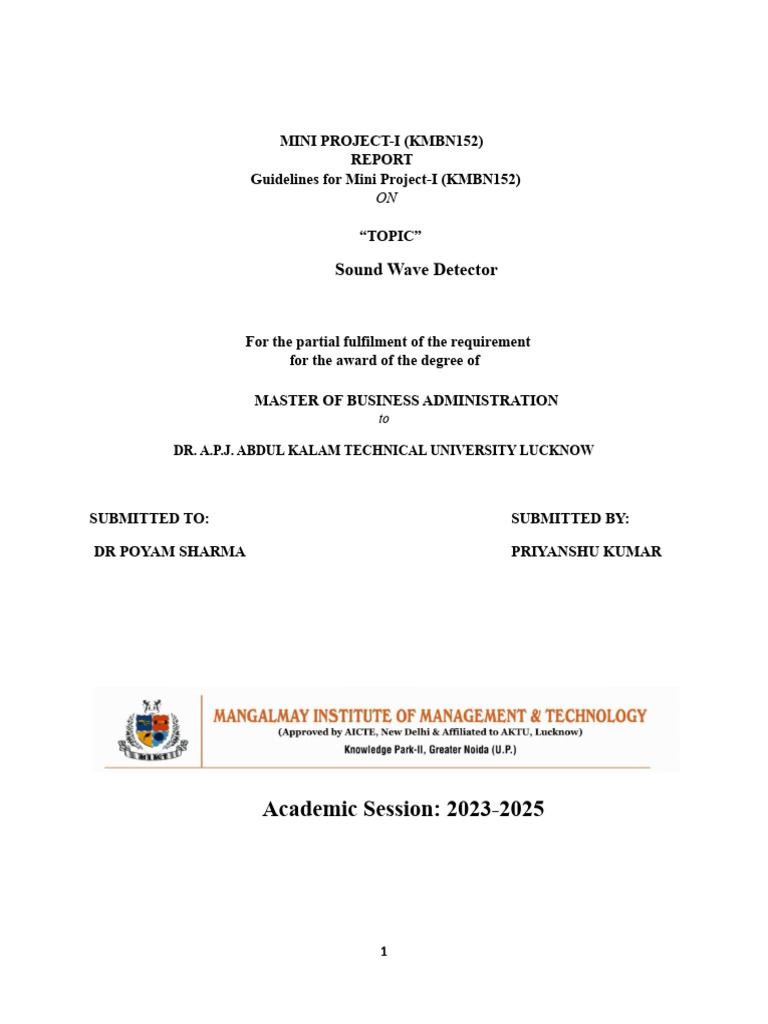 Mini Project 1 Download Free Pdf Microphone Sonar