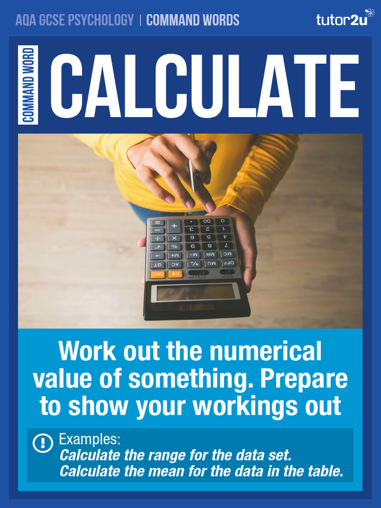 PSYCHGCSE Command Words Poster Set | PDF | Psychology | Perception