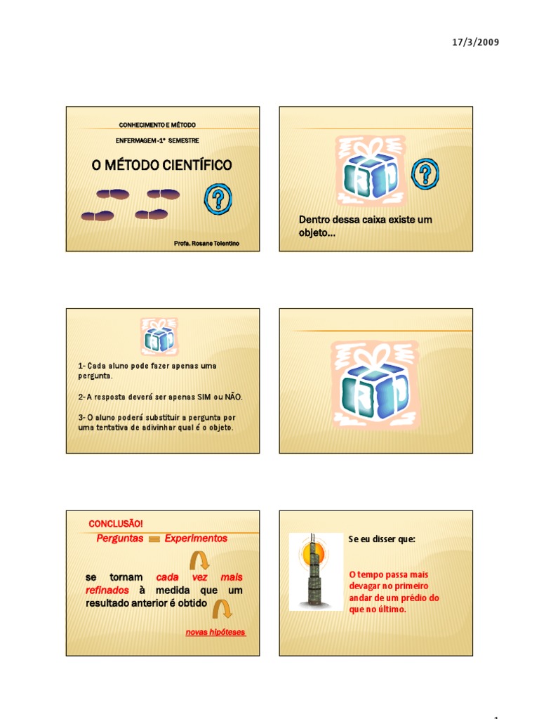 Microsoft PowerPoint - O MÉTODO CIENTÍFICO - 1 ENV 1 AULAS ATUALIZADAS ...