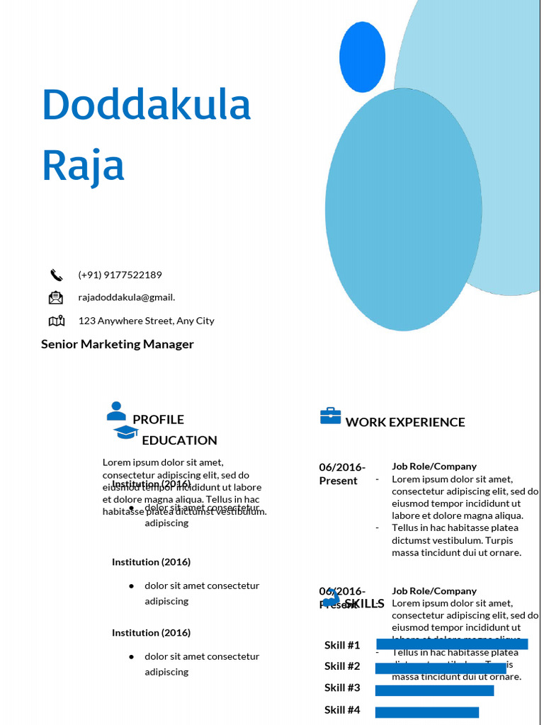 Word Resume Template ResumeViking 2 | PDF Word Resume Template ResumeViking 2 | PDF