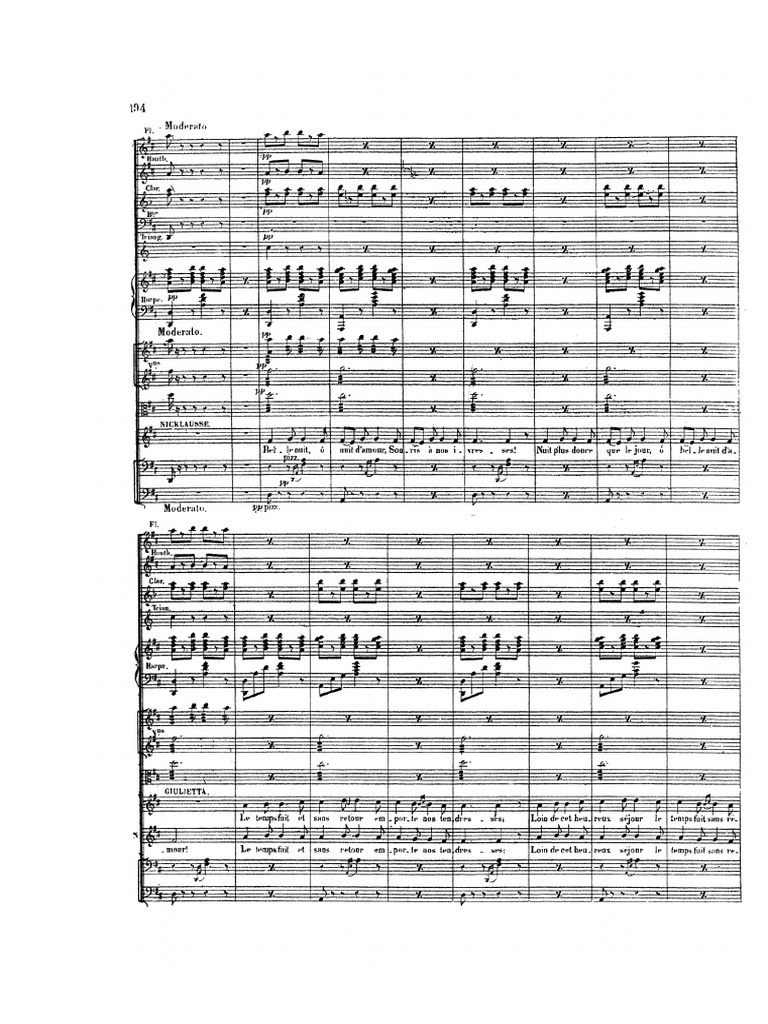 SCORE CUENTOS DE HOFFMANN | PDF