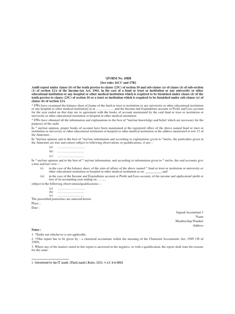 Form 10B | PDF | Identity Document | Payments