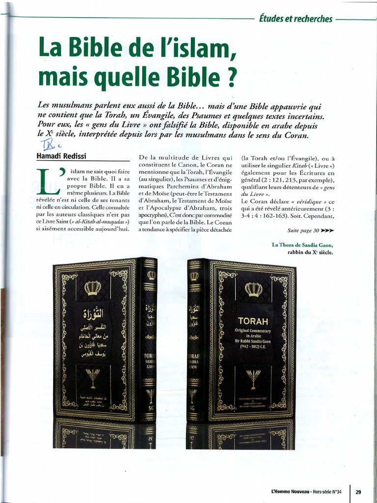 La Bible de Islam Quelle Bible PDF | PDF