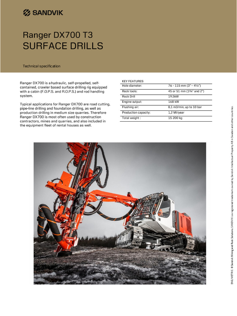 dx700 t3 Specification Sheet English | PDF