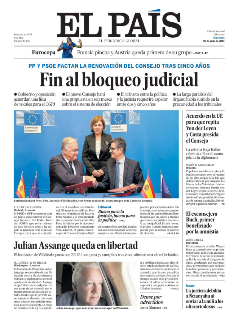 El Pais - 26 de Junio de 2024 | PDF
