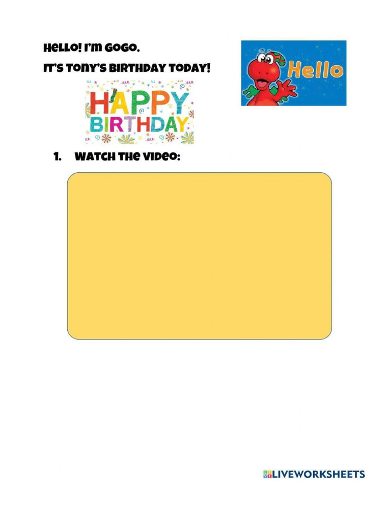 How old are you Gogo | PDF