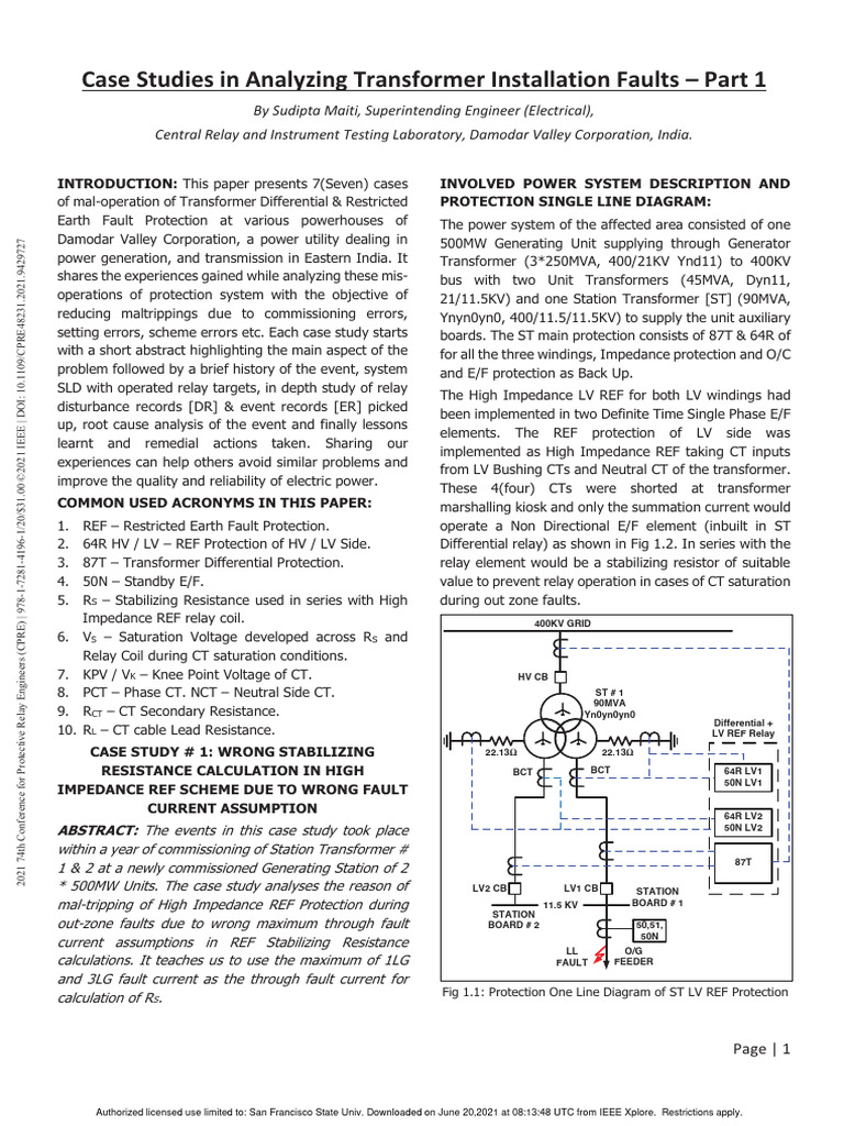 maiti2021 | PDF | Transformer | Electrical Impedance