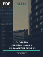 Glosario de seguros inglés-español | PDF | Reaseguro | Póliza de seguros