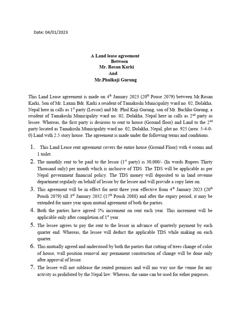 House Rental Agreement | PDF | Lease | Consent