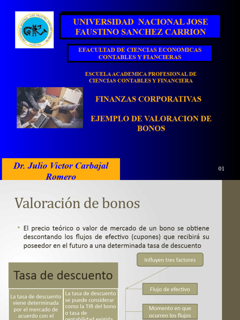 EJEMPLO DE VALORACION DE UN BONO | PDF