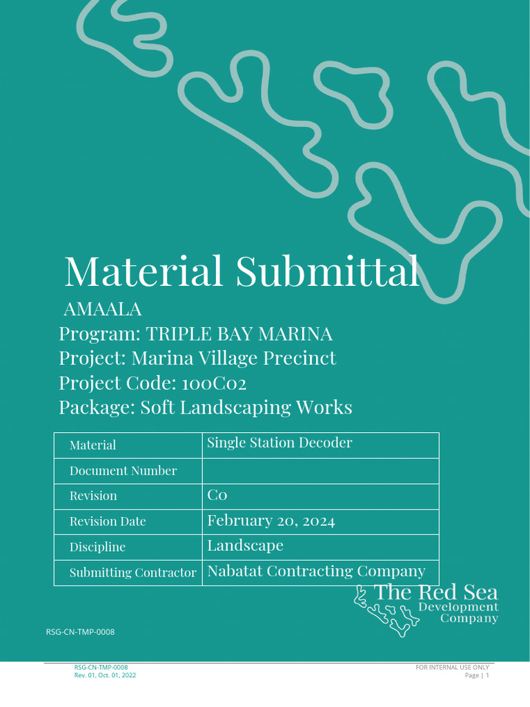 Material Submiital - Single Station Decoder | PDF | Alternating Current ...