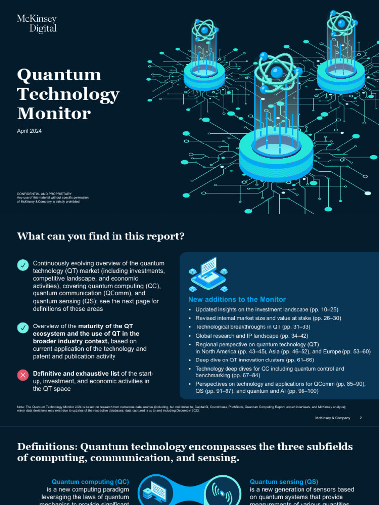 McKinsey Quantum Technology Monitor 2024 | PDF | Startup Company ...