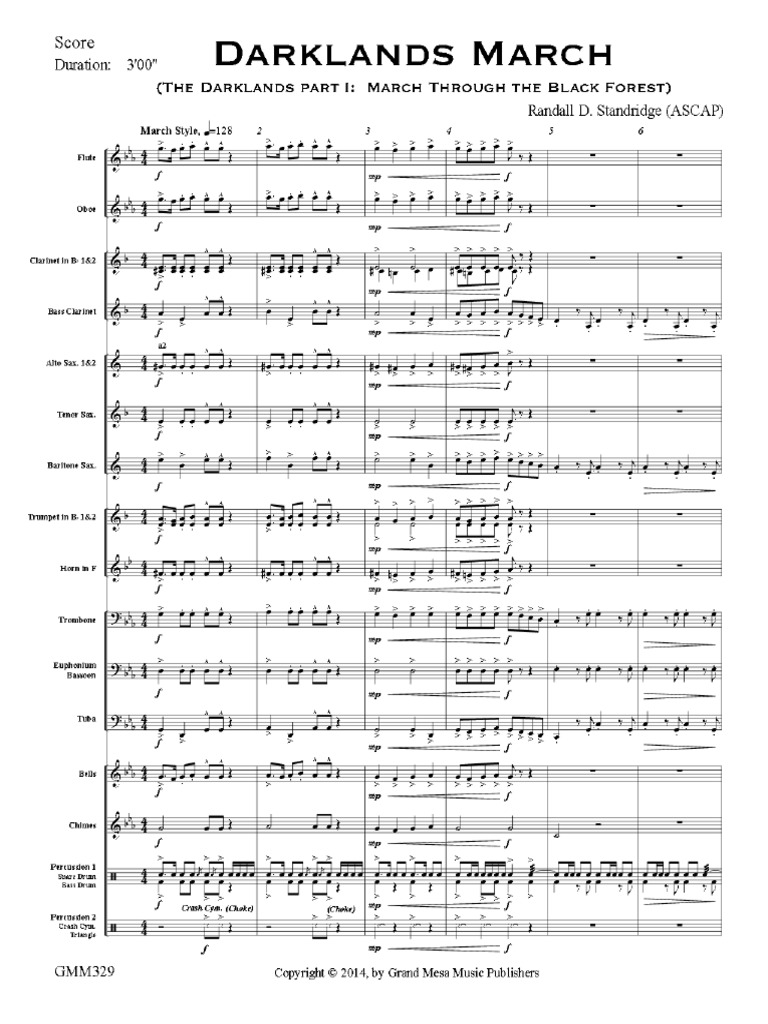 Darkland March - Score | PDF
