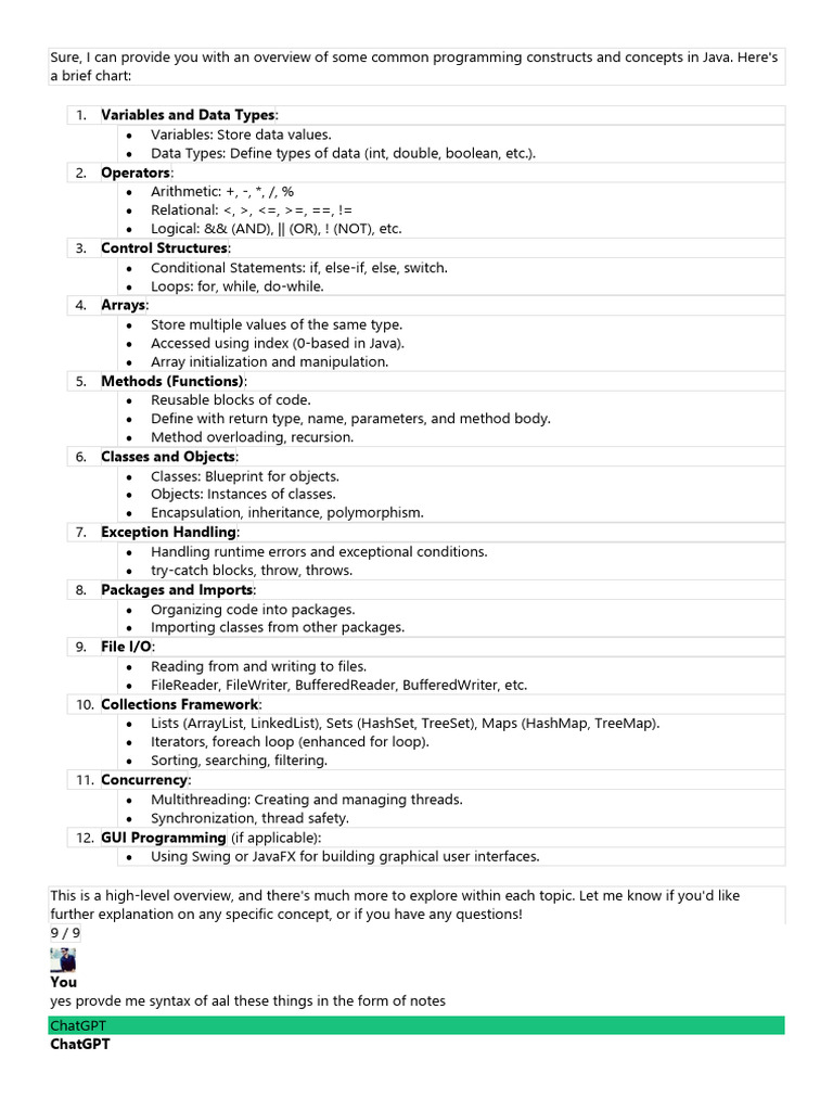 Java Notes Syntax | PDF | Inheritance (Object Oriented Programming ... Java Notes Syntax | PDF | Inheritance (Object Oriented Programming ...