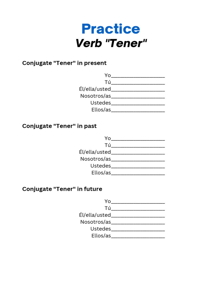 Check Your Progress Verb Tener | PDF | Grammatical Conjugation | Grammar