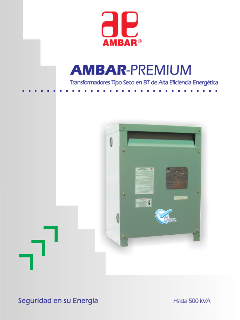 Ambar Premium | PDF | Transformador | Ingenieria Eléctrica