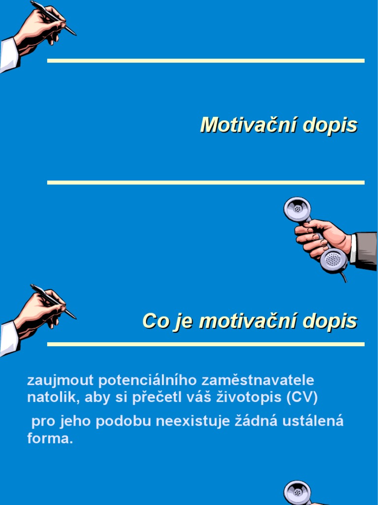 Motivační Dopis | PDF