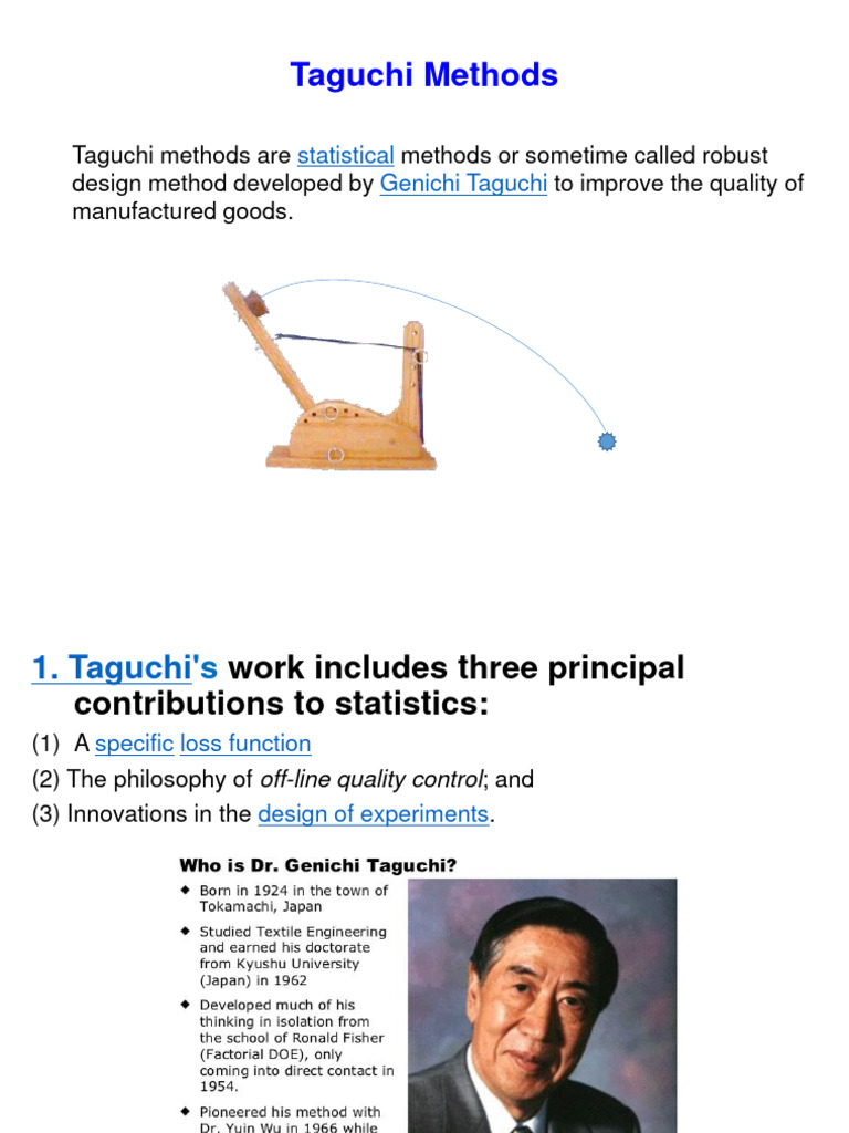 2016 - Taguchi Methods | PDF