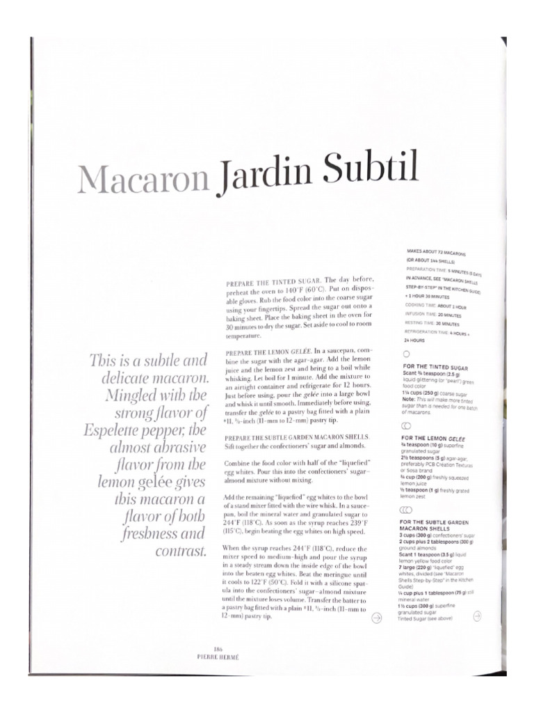 Macaron Jardin Subtil | PDF
