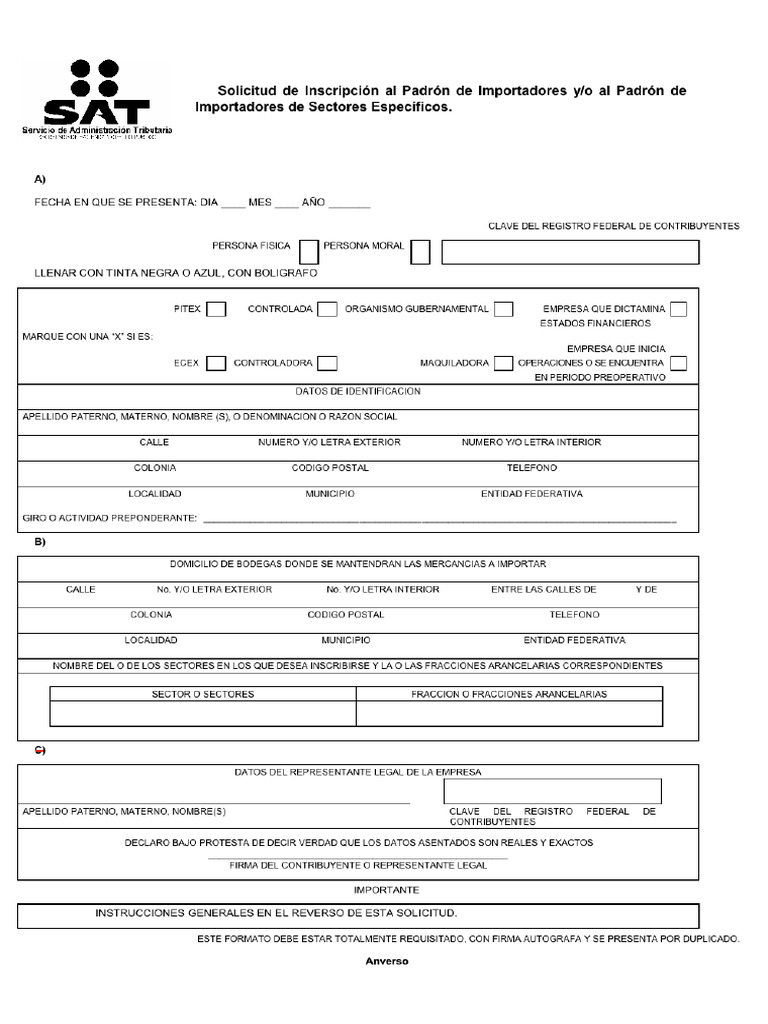 Padrón Importadores | PDF
