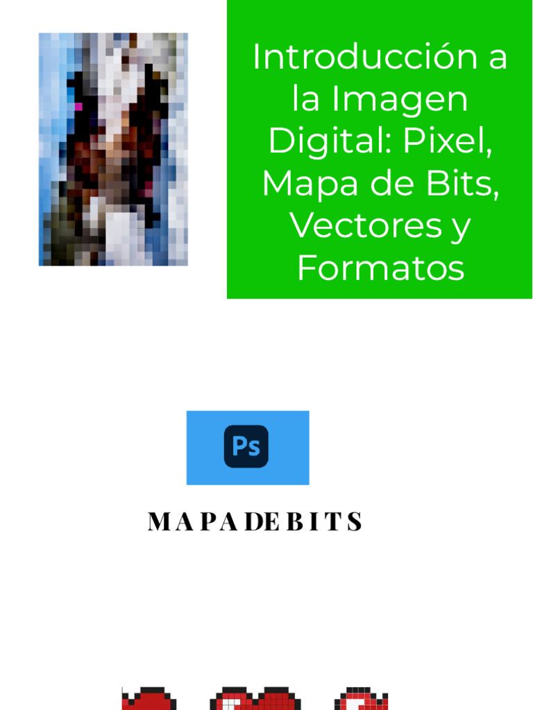 Introduccion A La Imagen Digital Pixel Mapa de Bits Vectores y Formatos ...