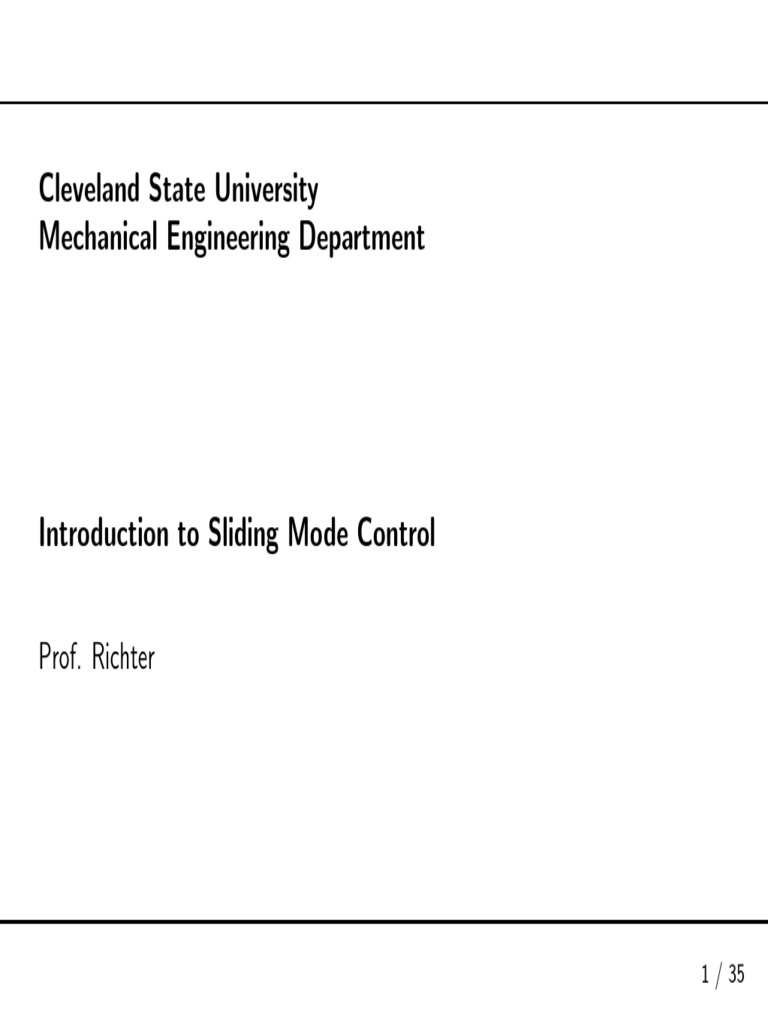 Introductiontoslidingmodecontrol Download Free Pdf Eigenvalues And Eigenvectors Control Theory