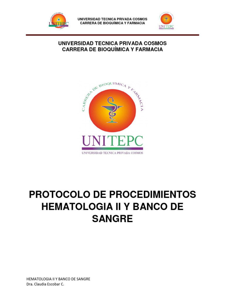 Protocolo 3 Coloraciones Hematologicas | PDF | Hematología | Tinción