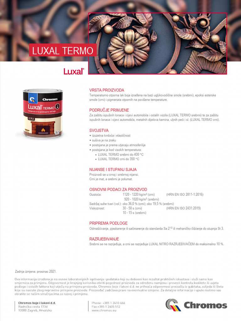 Luxal Termo | PDF