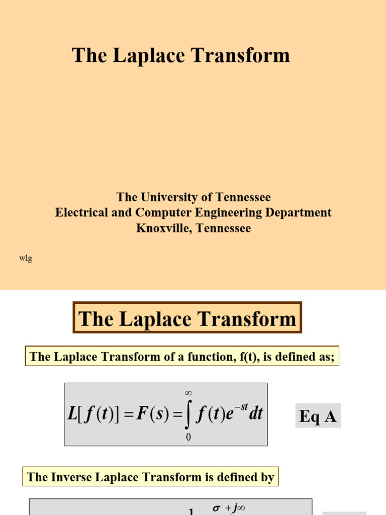 Laplace Transform | PDF | Laplace Transform | Functions And Mappings