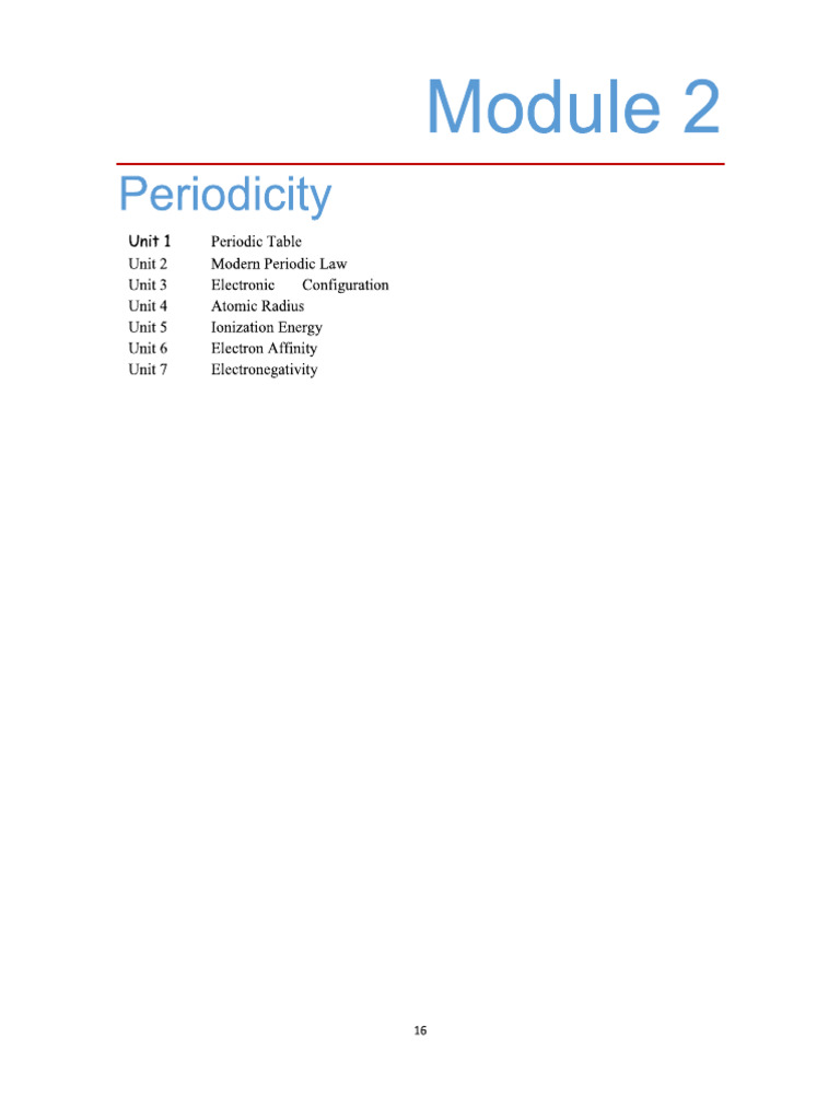 Periodicity Lesson Notes | PDF