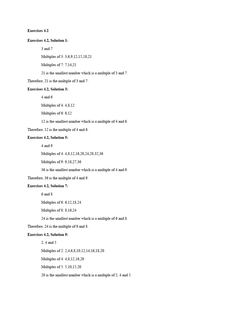 4 2 Exercises Pdf Teaching Methods Materials