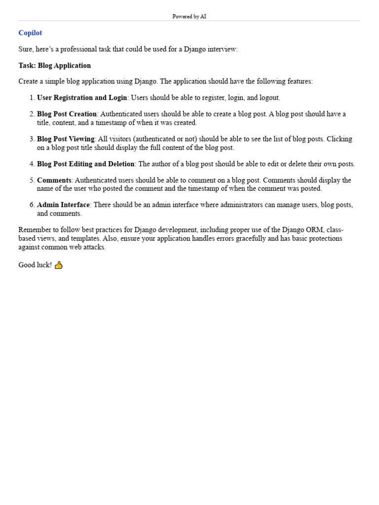 Blog Application | PDF Blog Application | PDF