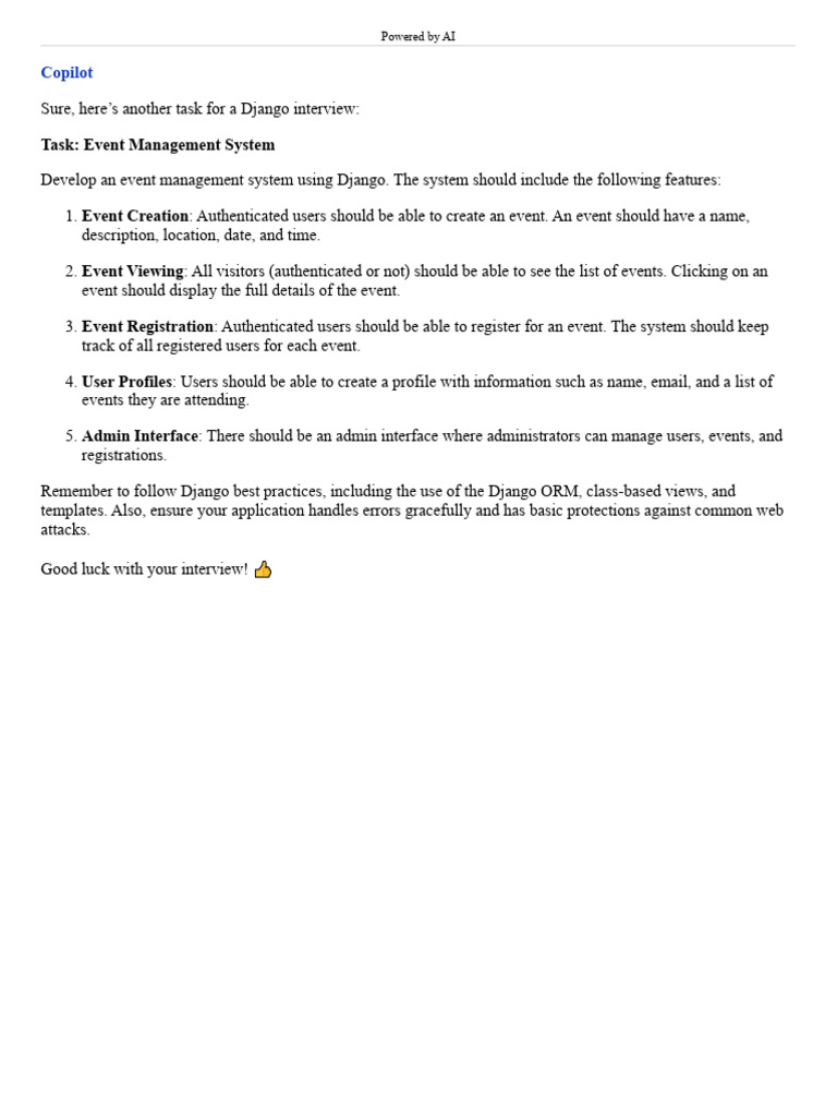 Event Management System | PDF