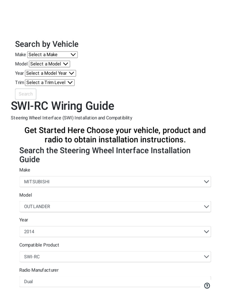 Swi-Rc Wiring Guide - Pac | PDF | Industries | Chevrolet