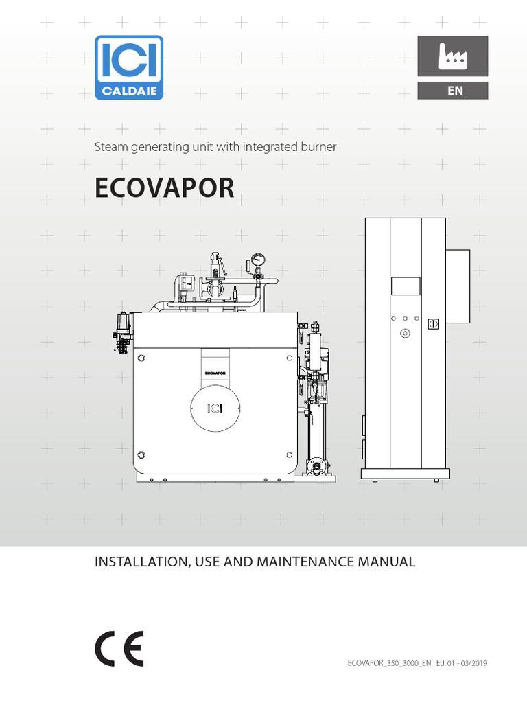 Ecovapor Manual EN | PDF | Boiler | Pump