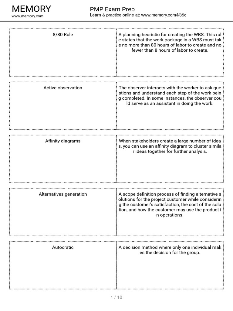 Pmp-Exam-Prep-T90 5 | PDF | Brainstorming | Project Management