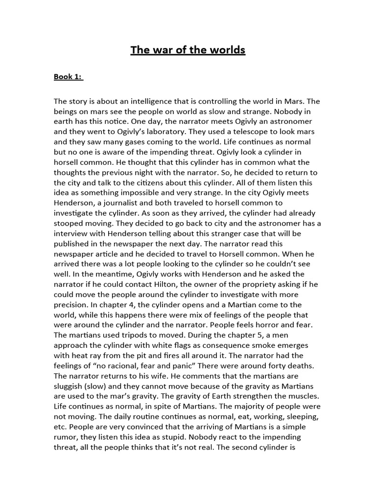 The War of The Worlds | PDF | The War Of The Worlds