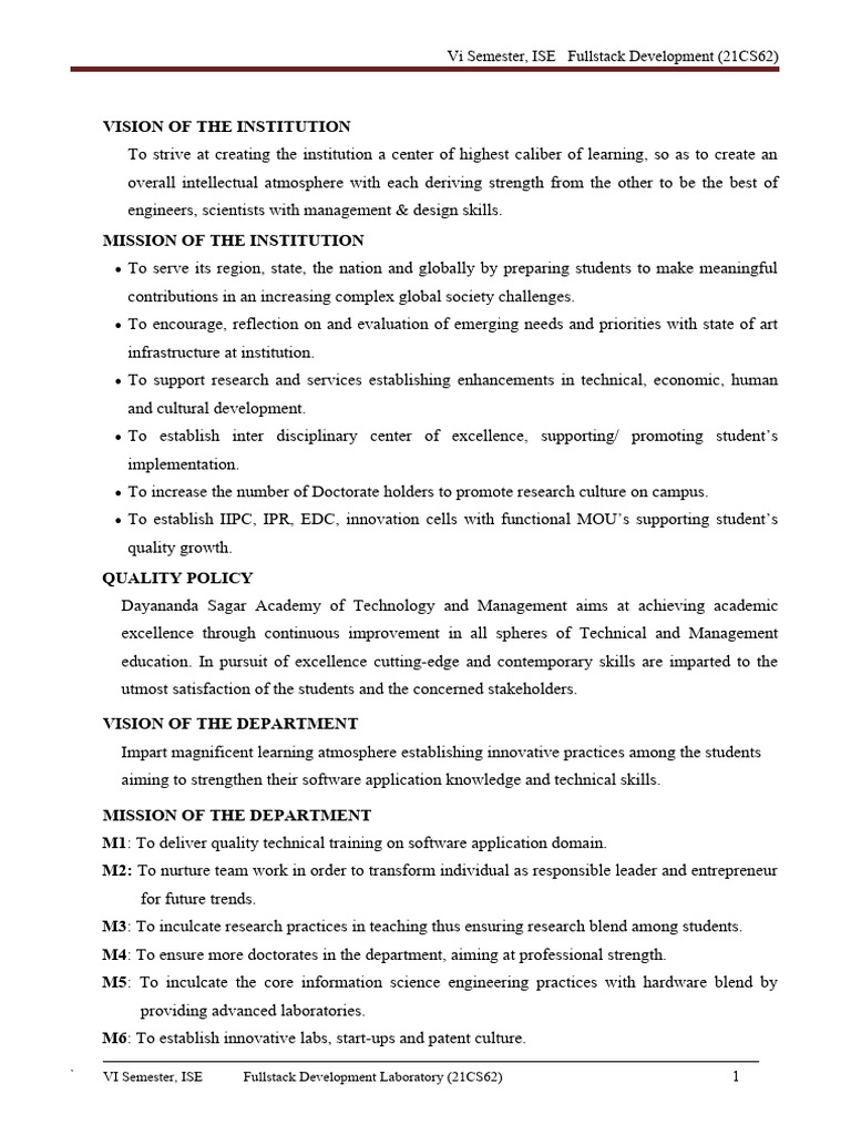 FSD Lab Manual | PDF | Web Server | Internet & Web