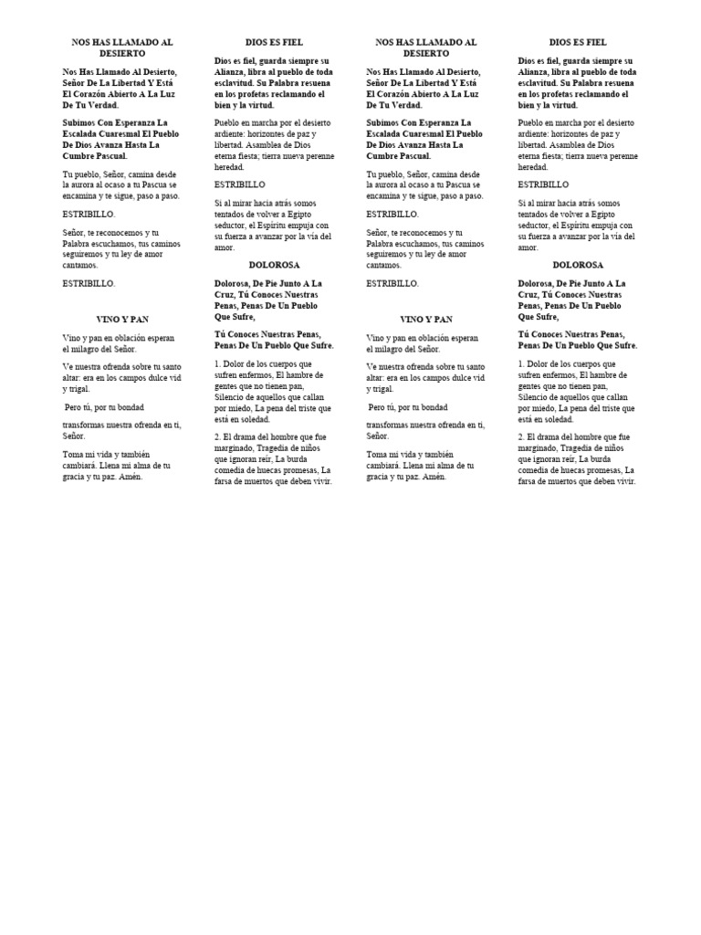 ESQUEMA MISA 1 | PDF