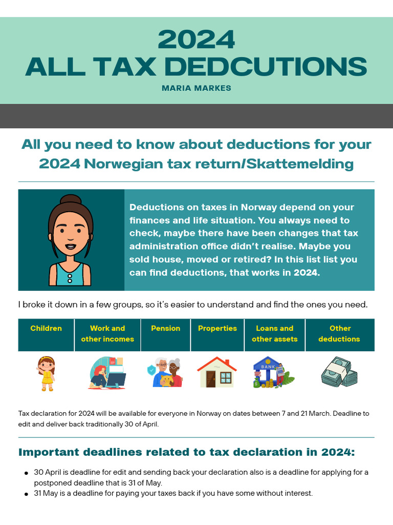 2024 Norwegian Tax Deductions Guide | PDF | Loans | Tax Deduction